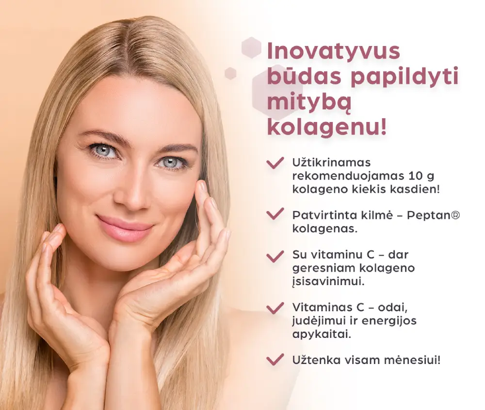 Grynas kolagenas (su vit. C) | Sapiens